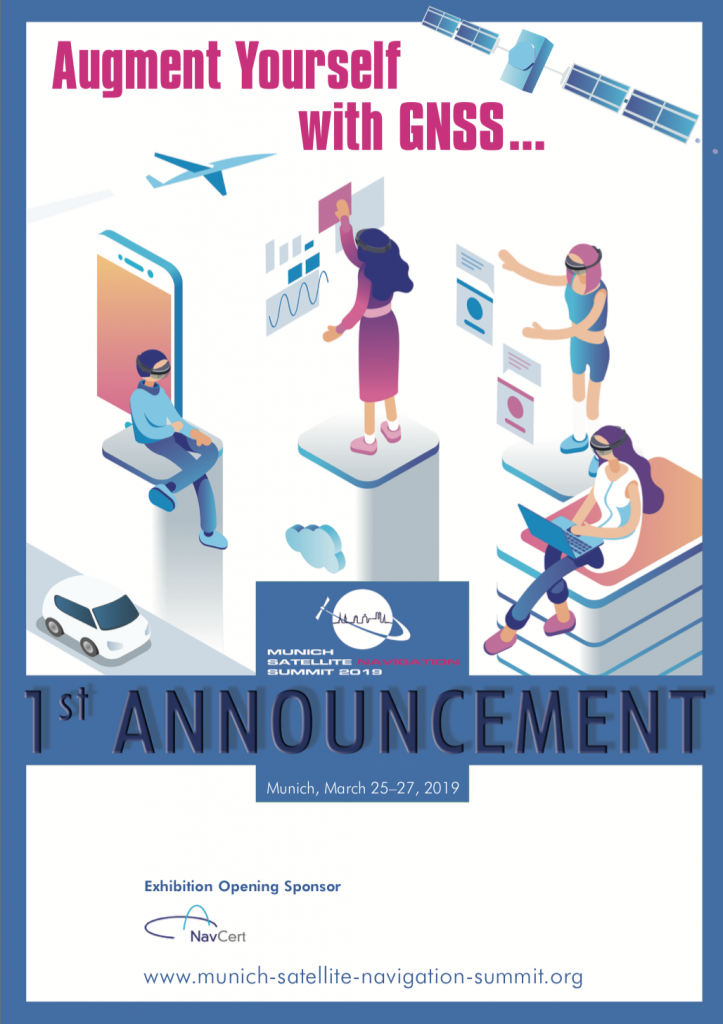 Munich Satellite Navigation Summit 2019 Theme is “Augment Yourself with ...